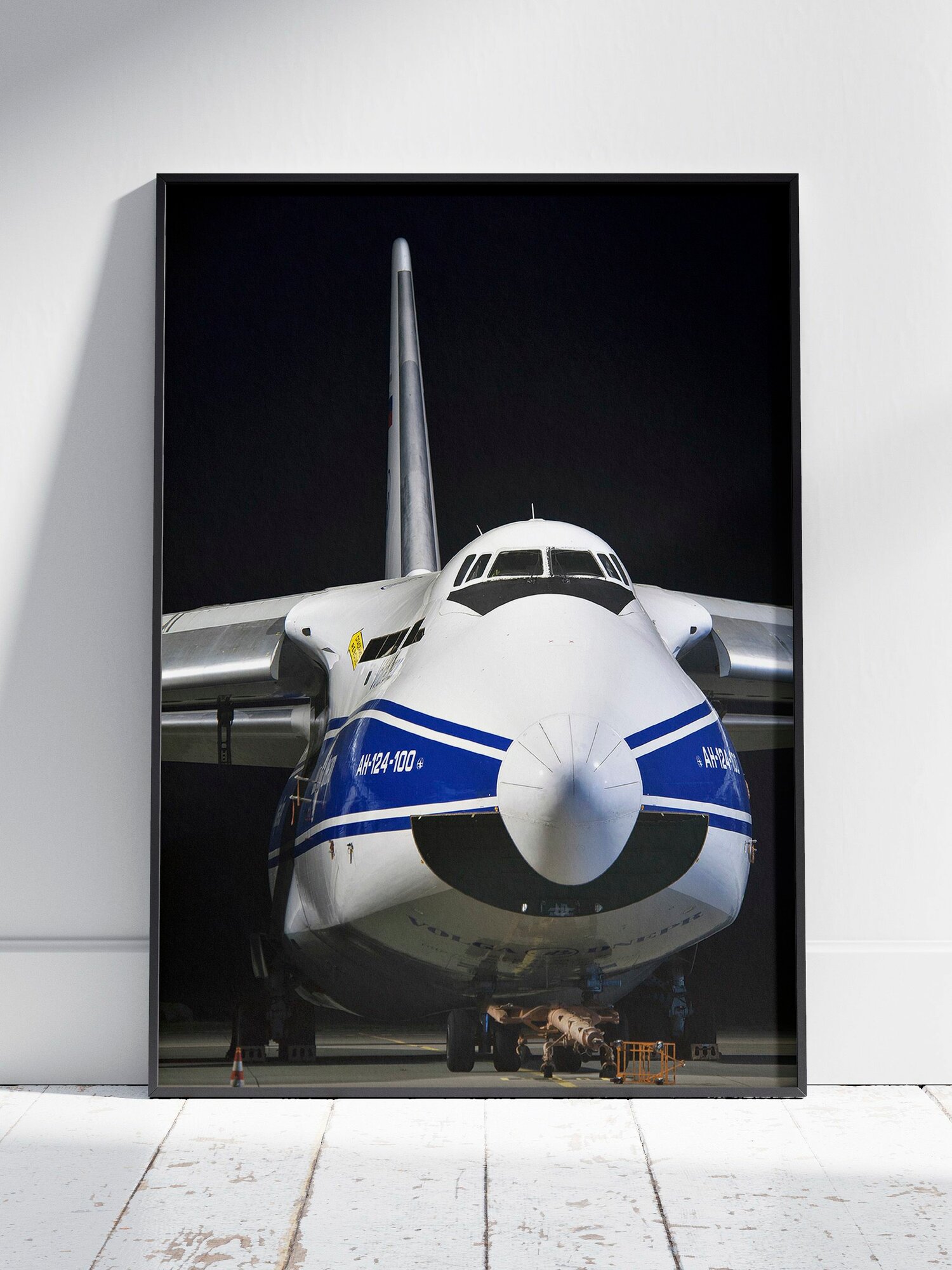 Плакат на стену для интерьера Техника и транспорт (Антонов Ан 124 Руслан - Antonov An 124 Ruslan 1) - Постер по транспорту формата A4 (21x30 см)
