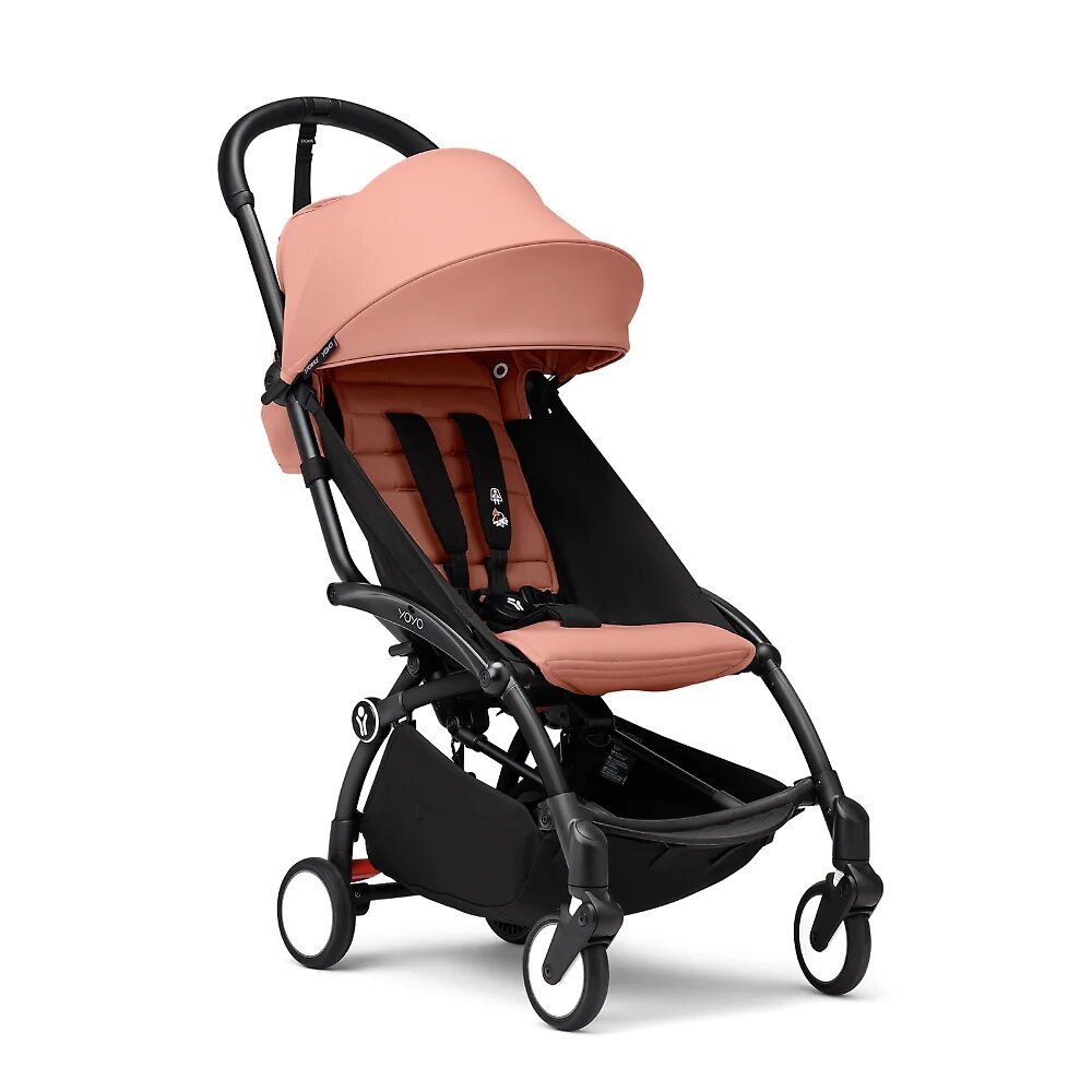 Прогулочная коляска Stokke YOYO 3 Black 6+, цвет Ginger (Имбирный), артикул производителя 646002 / 646406