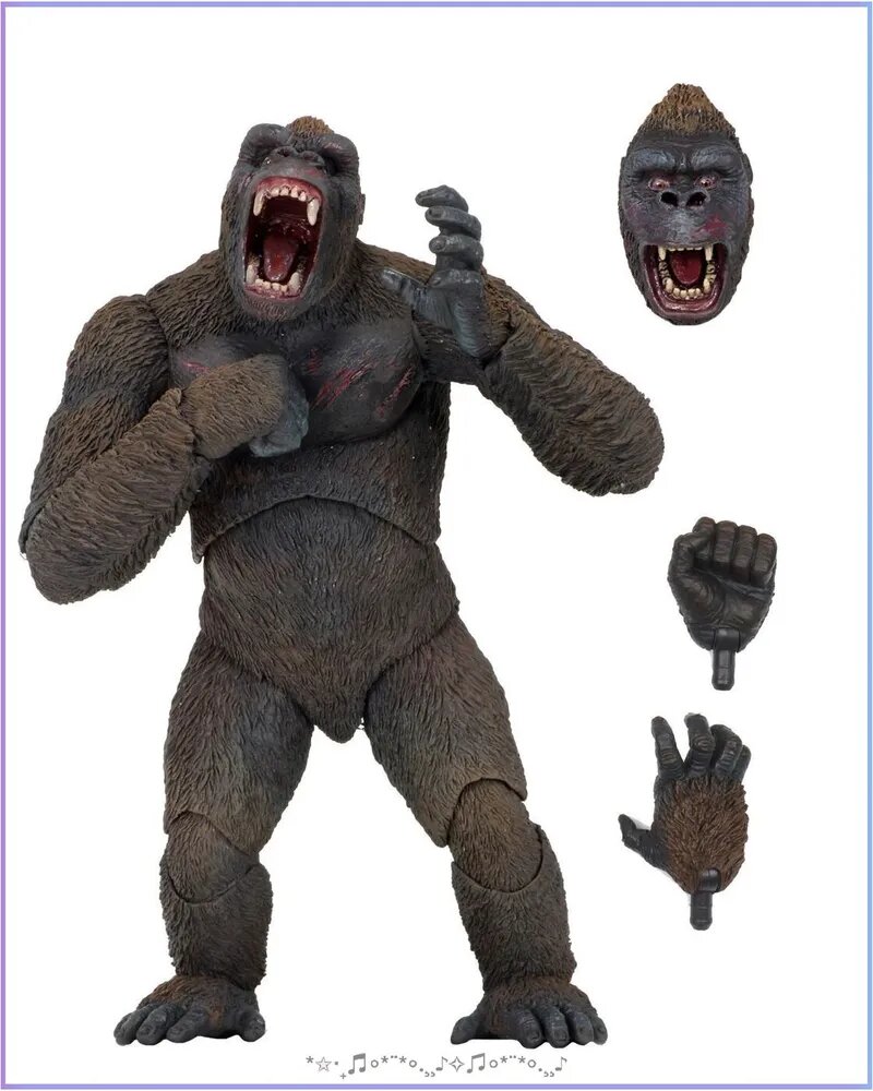 Фигурка Кинг Конг - King Kong Figure 20 см. Фигурка Годзилла, ABS пластик, коллекционная