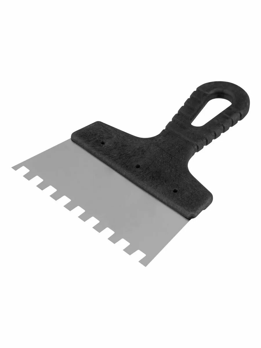 Зубчатый шпатель 150 мм зуб 8х8 мм нержавеющая сталь Сибртех