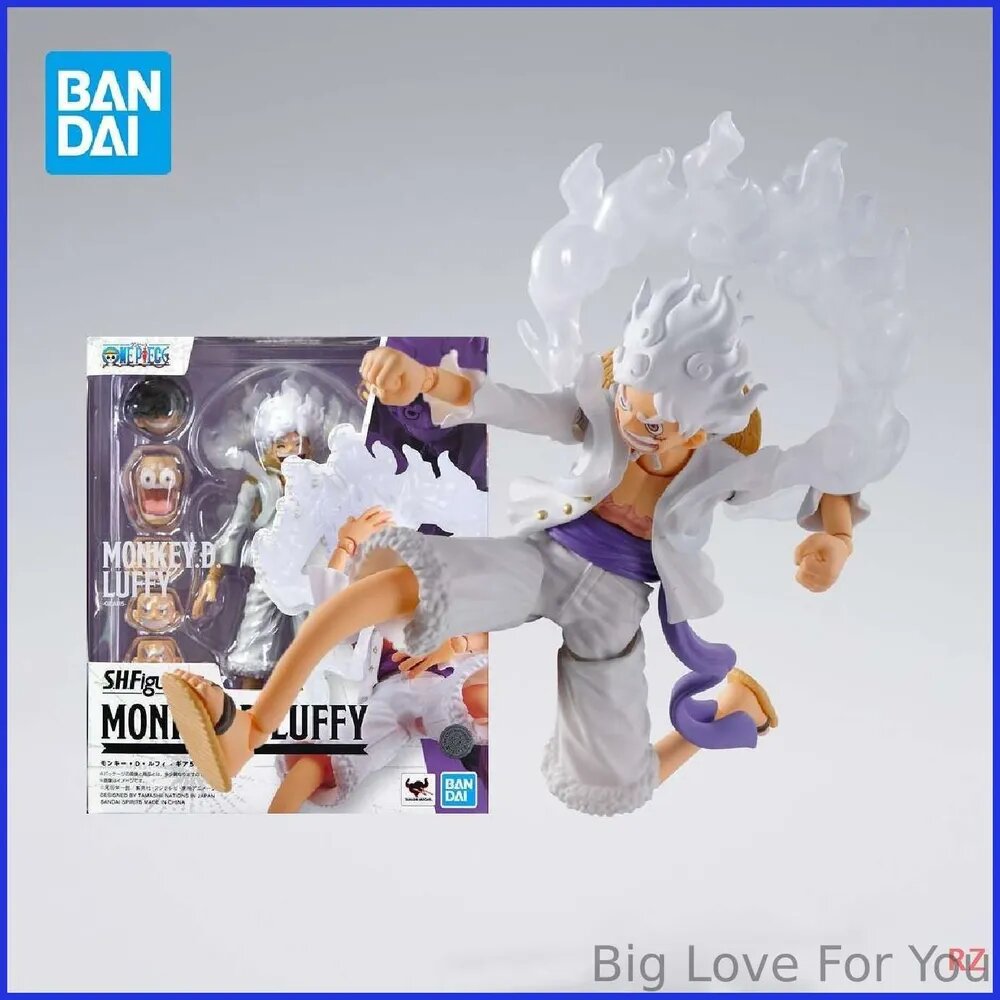Аниме Фигурка BANDAI S.H.Figuarts - Ван Пис(ONE PIECE), Монки Д Луффи (Гир 5) 155mm