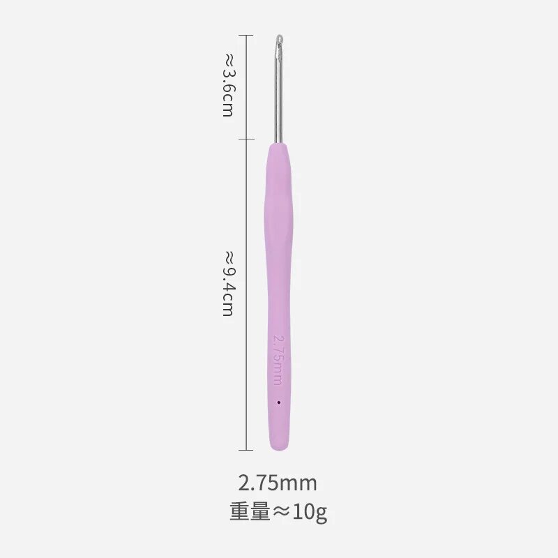 Крючок для вязания 2.75mm, фиолетовый