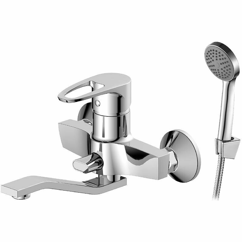 Смеситель для ванны Decoroom DR70 DR70044 хром, рычажное управление, латунь