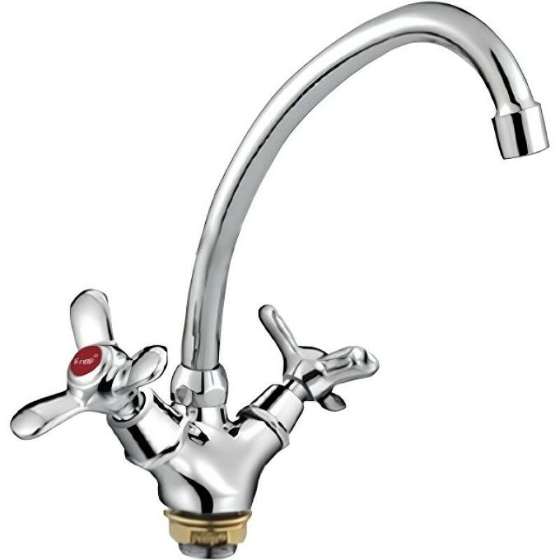 Смеситель для кухни Frap H12 F4112-2 хром, вентильный, силумин