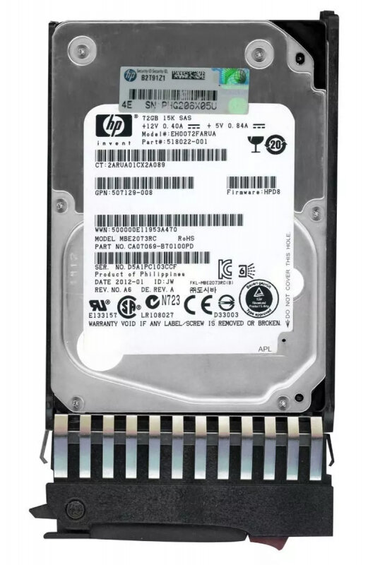 Жесткий диск HP 518022-001 72Gb SAS 2,5" HDD