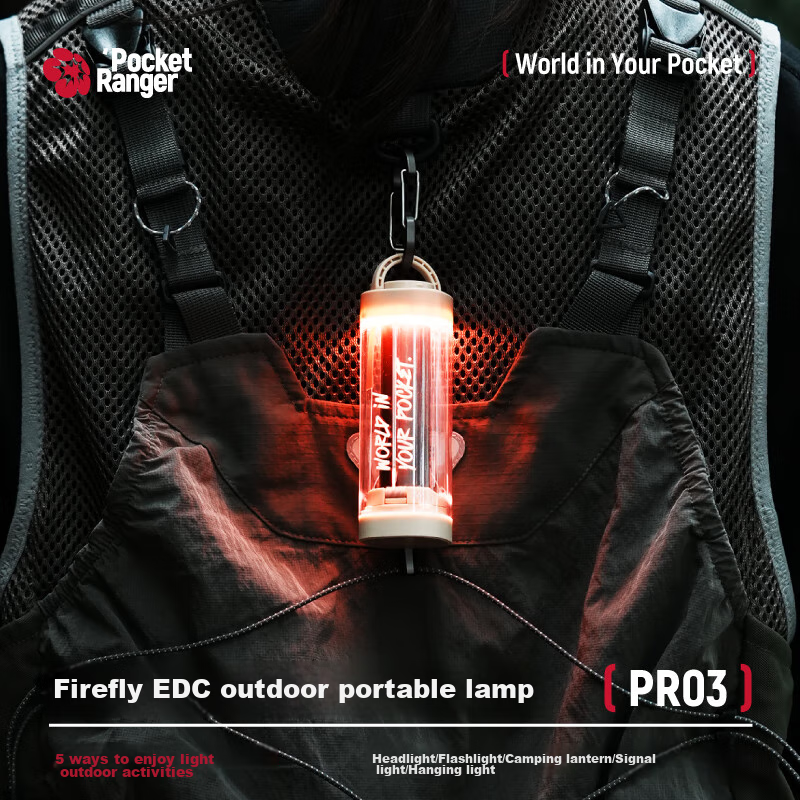 VSGO Boqike Firefly EDC переносная лампа для походов и кемпинга черного цвета Цвет：Светильник Firefly EDC черного цвета