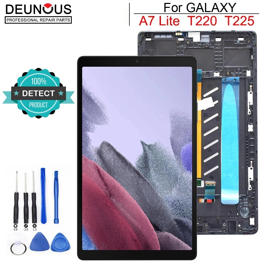Новый 8,7-дюймовый сенсорный ЖК-дисплей для Samsung Tab A7 Lite 2021 SM-T220 SM-T225 T225, дигитайзер, стеклянная панель в сборе