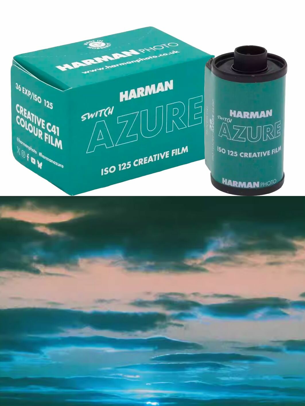 HARMAN SWITCH AZURE 125 135 для 35mmфотоаппарата ( 36 кадров )Срок годности: 2027.11
