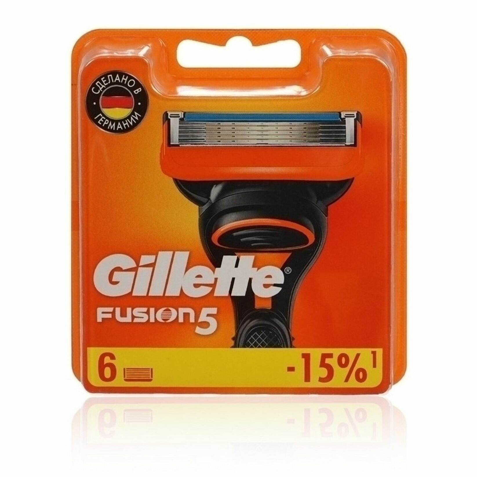 Сменная кассета Gillette Fusion с пятерными лезвиями 6 шт