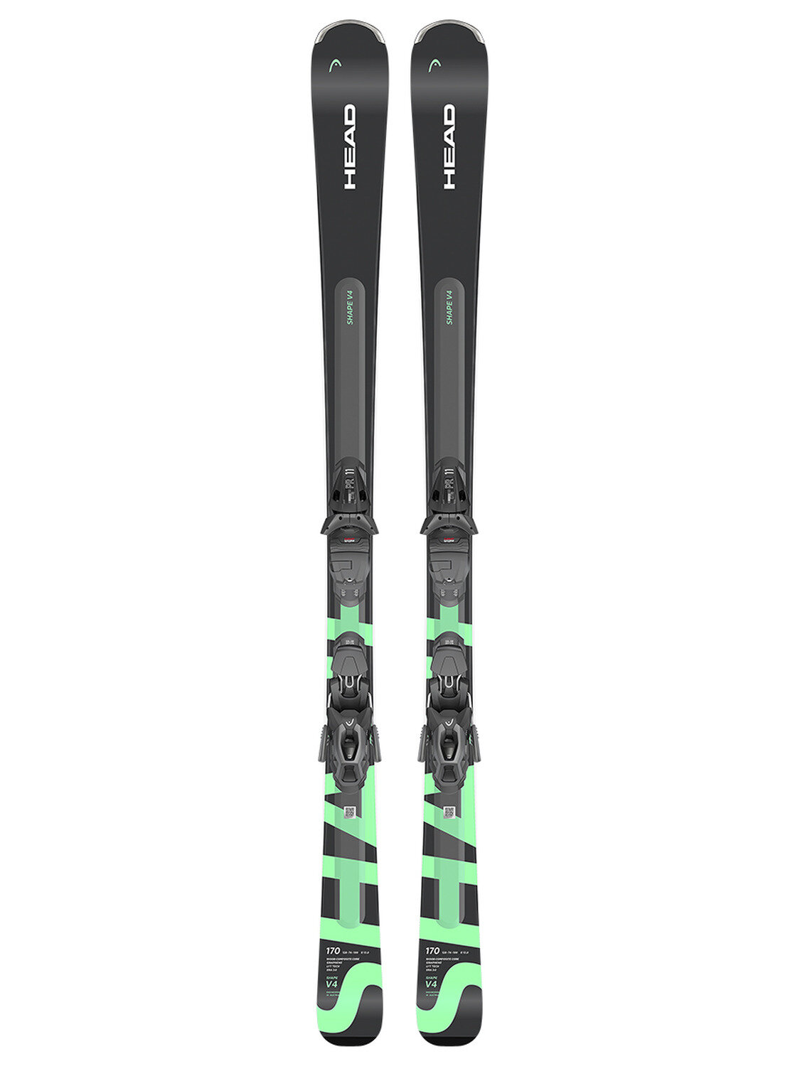 Горные лыжи с креплениями Head Shape V4 AMT-PR + PR 11 GW 25/26 , для мужчин , Черный