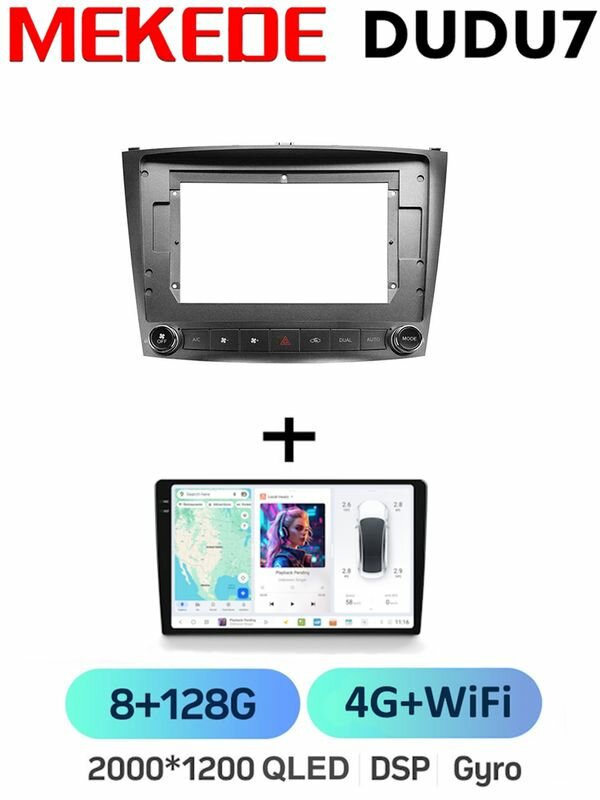 Магнитола Mekede 10" DUDU7 8/128 Gb для Lexus Is250 xe20 2005-2013 carpay Android