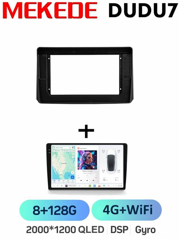 Магнитола Mekede 10" DUDU7 8/128 Gb для UAZ Patriot 3 2016-2021 F2 carpay Android