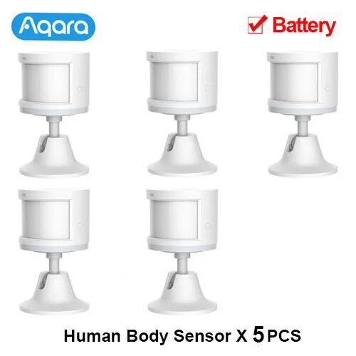 Датчик движения Aqara Smart Human Body Sensor датчик движения тела ZigBee беспроводное подключение умный дом для Xiaomi mijia Mi home-5 штук датчик тела