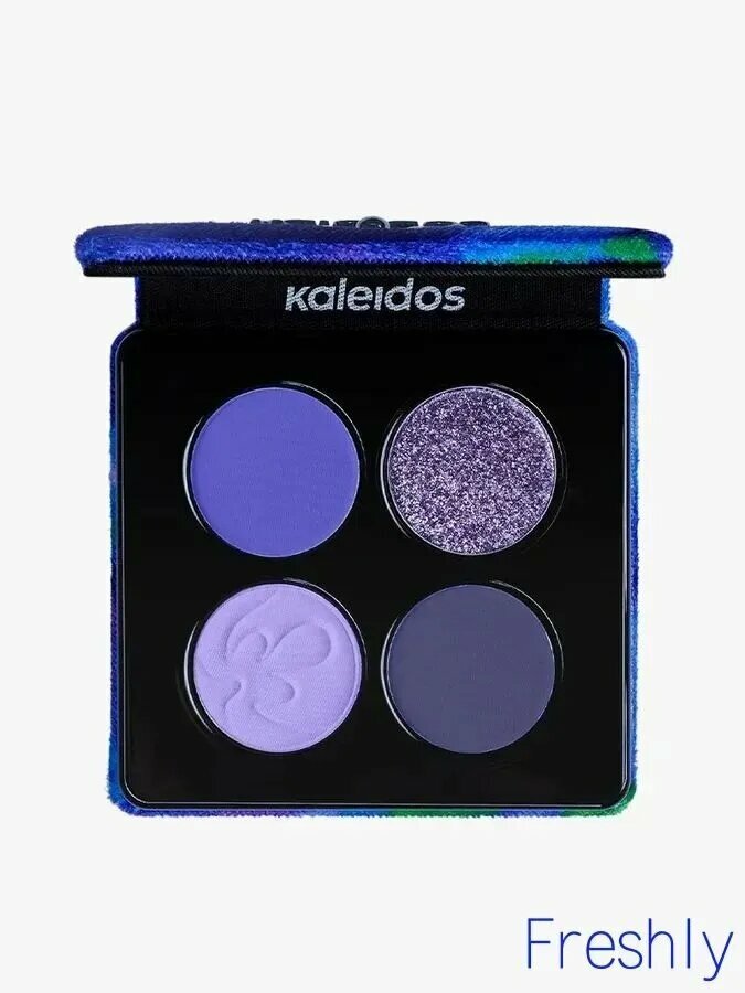 Палетка теней Kaleidos, Black Jasmine, Glowing Iris, без бренда