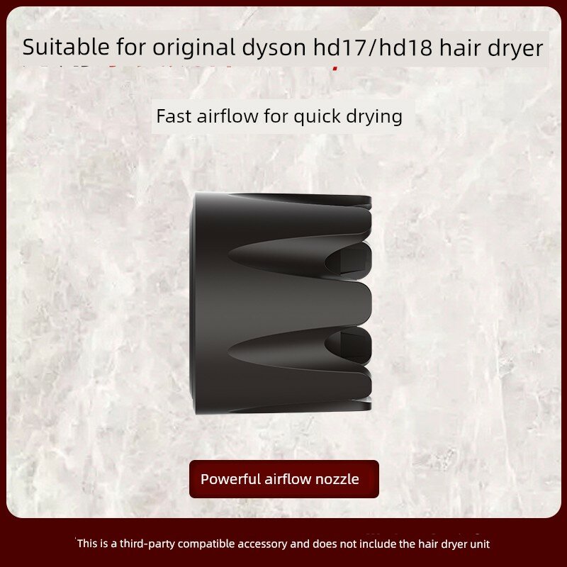 Подходит для фена Dyson HD17/HD18: насадка-диффузор, расческа с широкими зубьями, аксессуары для укладки волос. Мощная