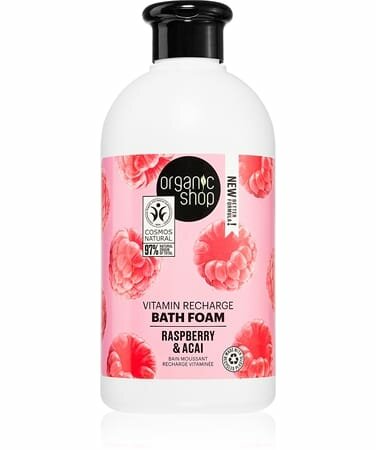 Пена для ванны Organic Shop Organic Raspberry & Acai, 500 мл