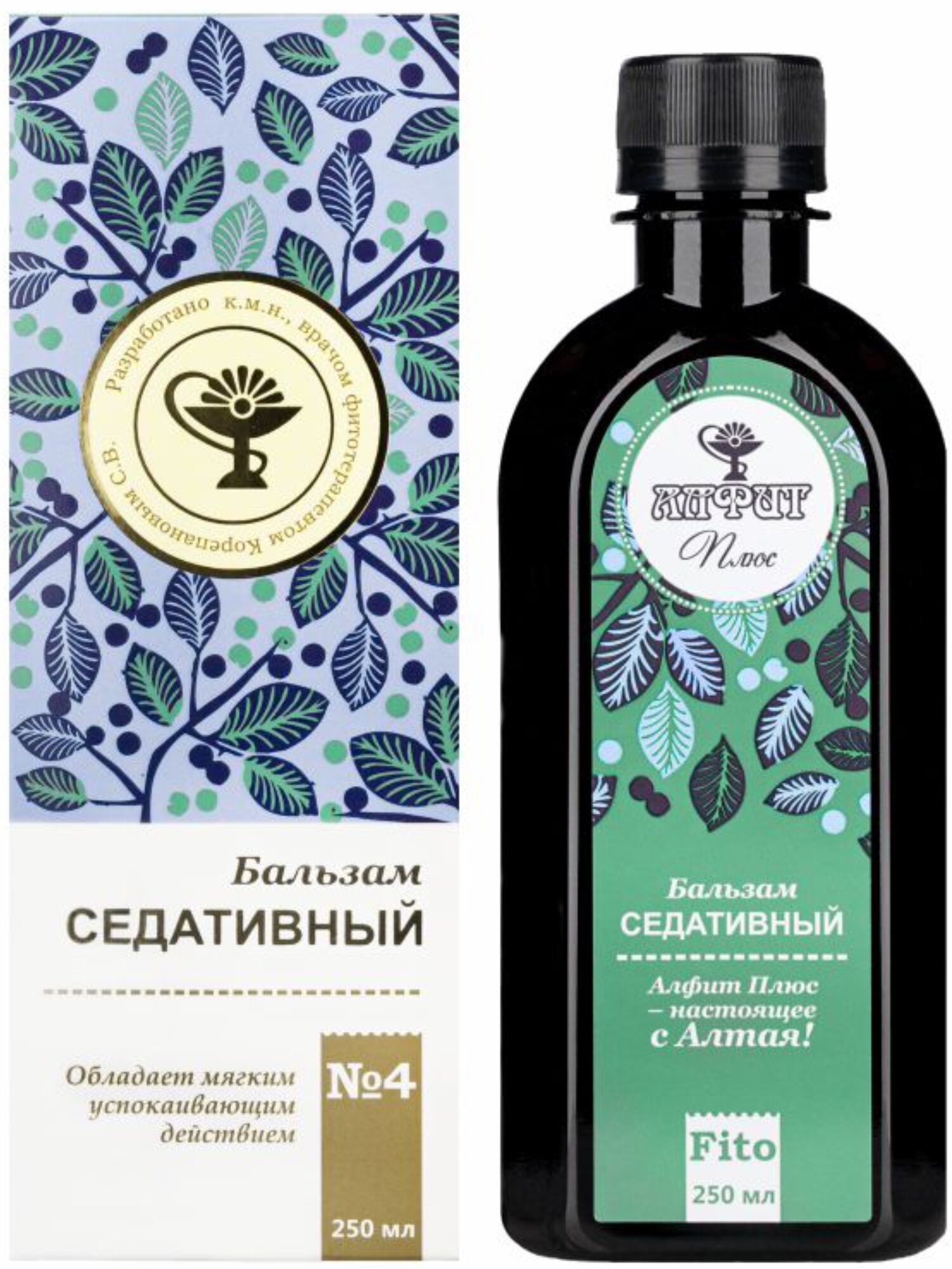 Седативный безалкогольный бальзам от бренда "Алфит плюс", объем 250 мл