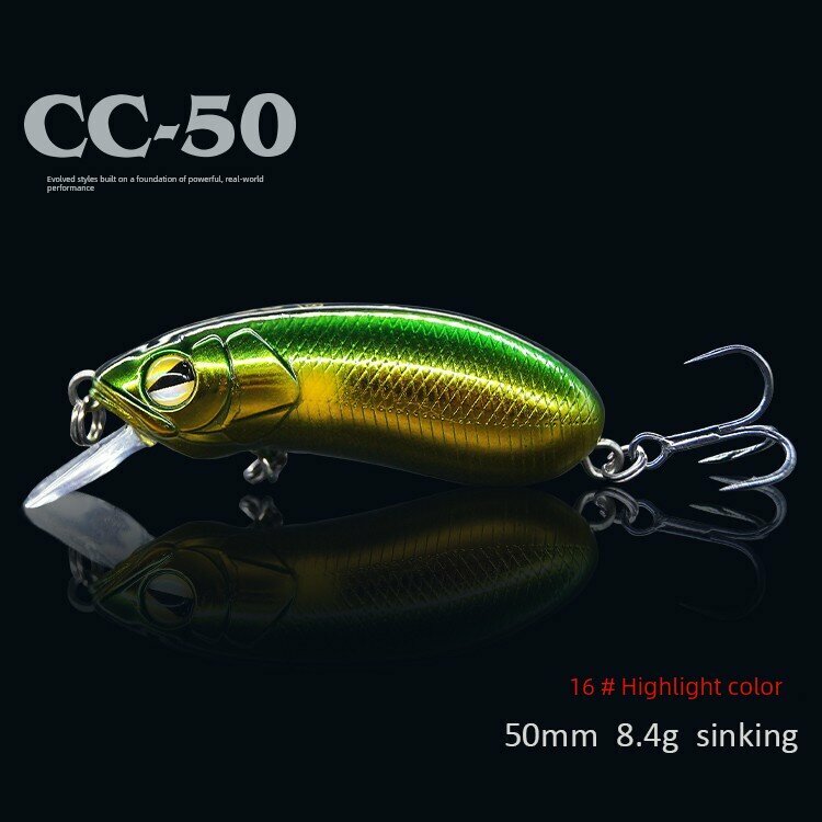 CC50 Миннов Лур Леска 16# Суточный Тройной Крючок Приманка для Лосося и Сома в Пресной Воде