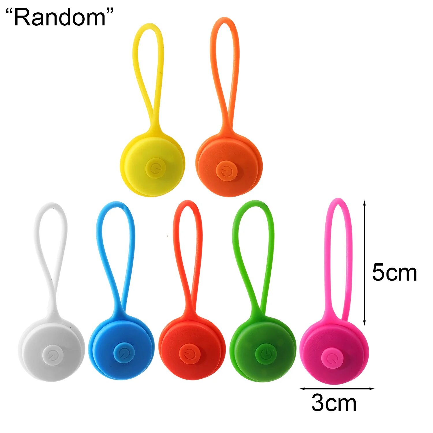 Светодиодные брелоки "Random", 3шт, цвет: random
