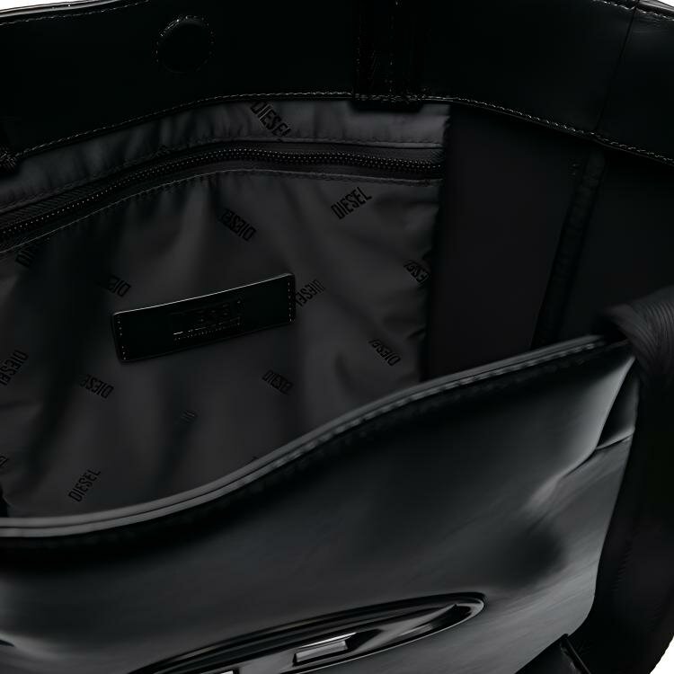 Сумка DIESEL, фактура тиснение, black — фото 1