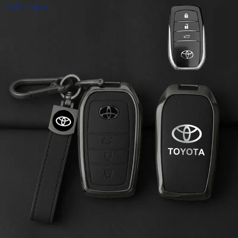 Чехол для автомобильного ключа из цинкового сплава для Тойота Toyota Sienna Rav4 Crown Hilux Fortuner Camry Land Cruiser Prado Venza, AEYG