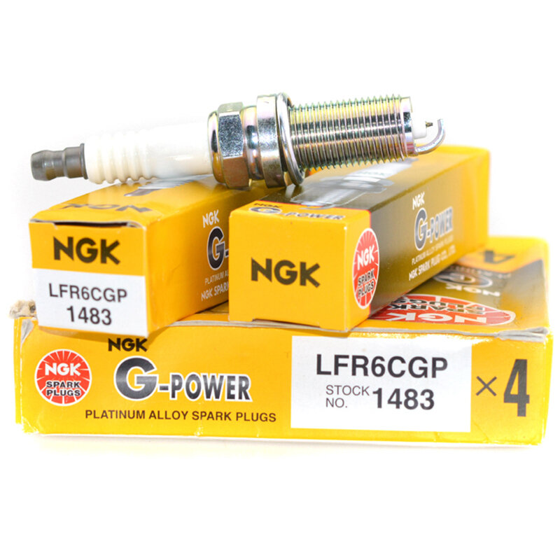 NGK ( Оригинал ) 1483 Свеча зажигания LFR6CGP, комплект 4 шт.