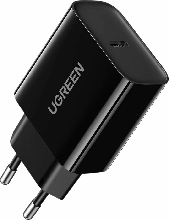Зарядное устройство Ugreen CD137 PD 20W EU, чёрный (10191), USB Type-C