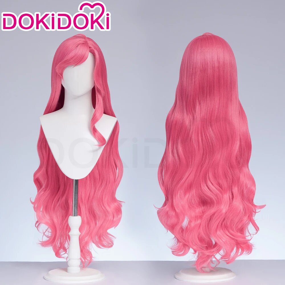 Парик Алиса Ауриана Талия аниме DokiDoki розовый оранжевый 100см