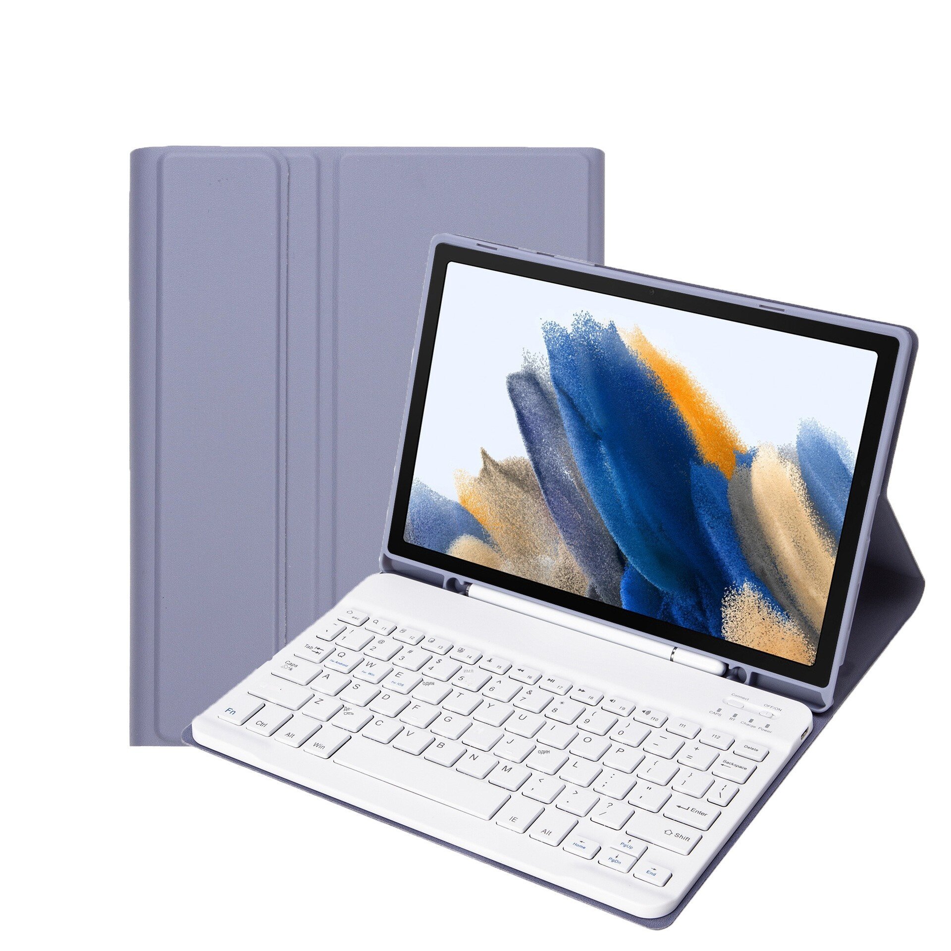 Беспроводная клавиатура с чехлом для планшетов Samsung Galaxy Tab S10 Lite FE S9, защитный футляр Bluetooth
