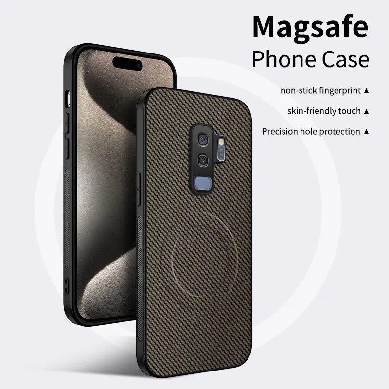 Коричневый чехол MagSafe для Samsung Galaxy S9