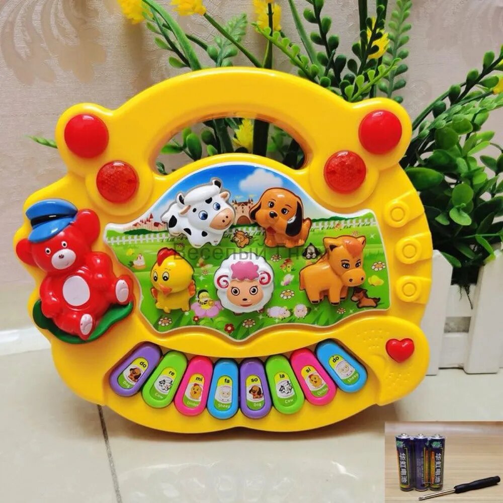 Музыкальная игрушка-пианино Сказочный домик , 16 весёлых песенок