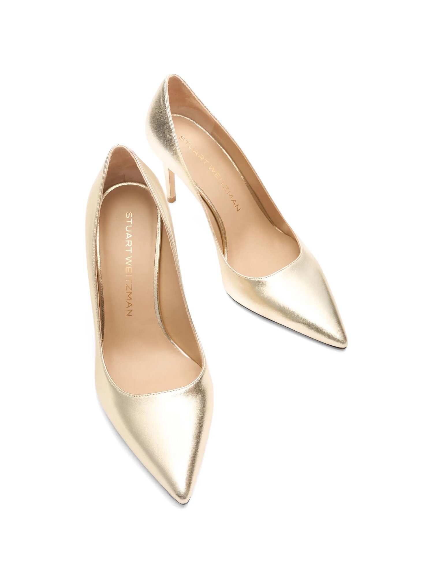 Туфли Stuart Weitzman Stuart Power, размер 38.5, золотистый — фото 1