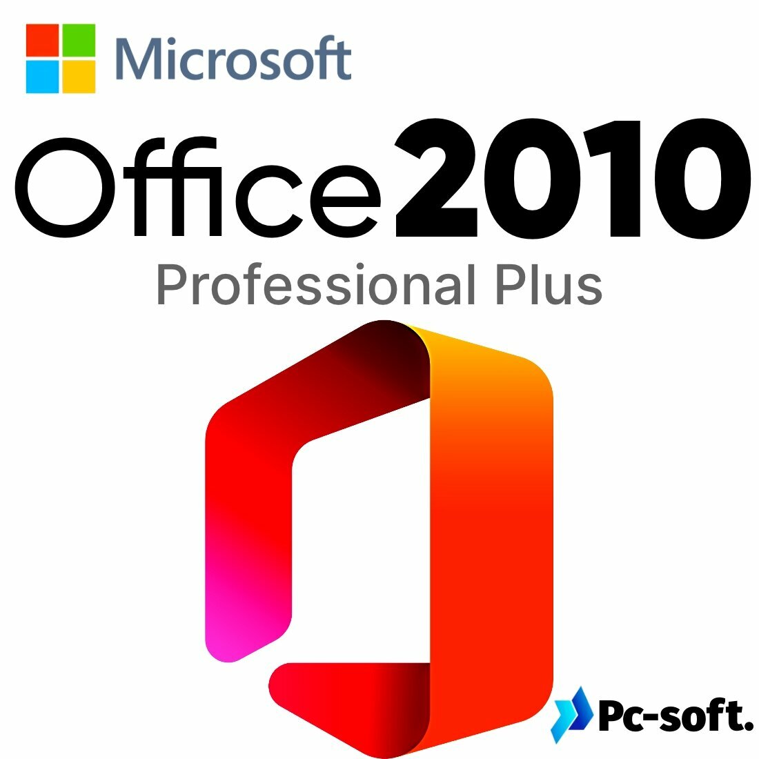 Microsoft Office 2010 Professional Plus, лицензионный ключ активации, русский язык