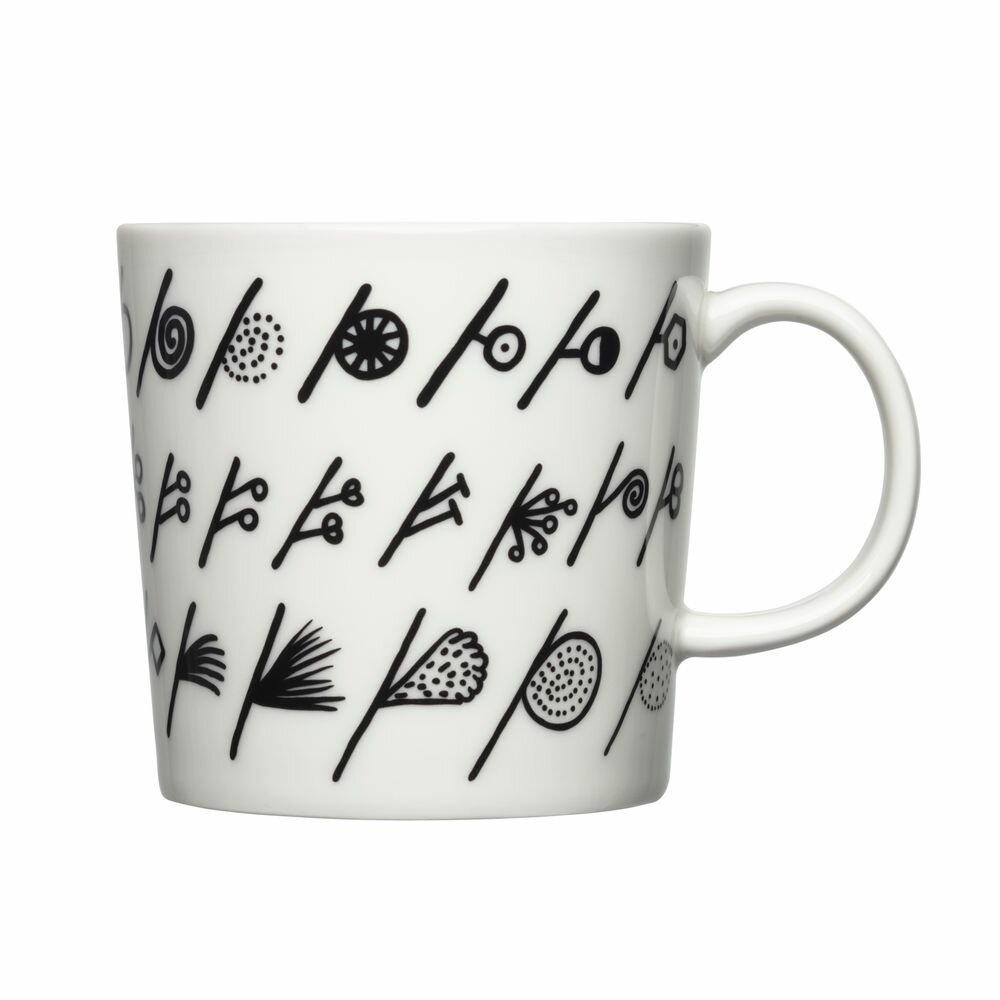 Кружка Iittala Oiva Toikka "Twig black", фарфор, 300 мл.
