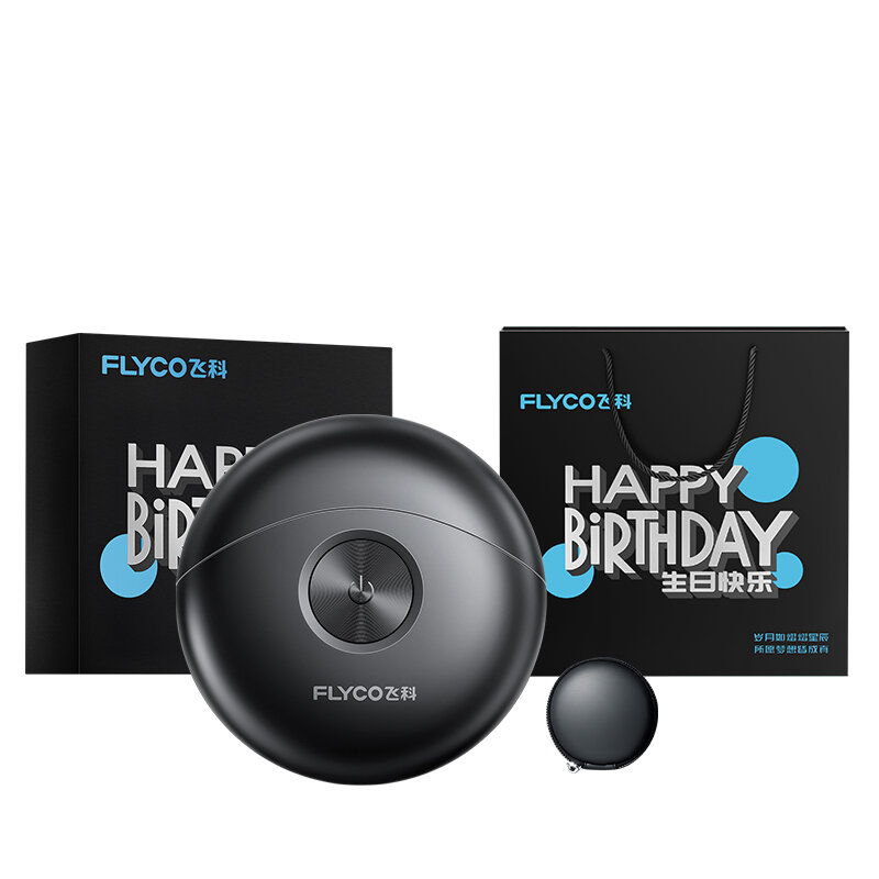 Электробритва мужская FLYCO FS891 вращающаяся, Happy Birthday Official Box