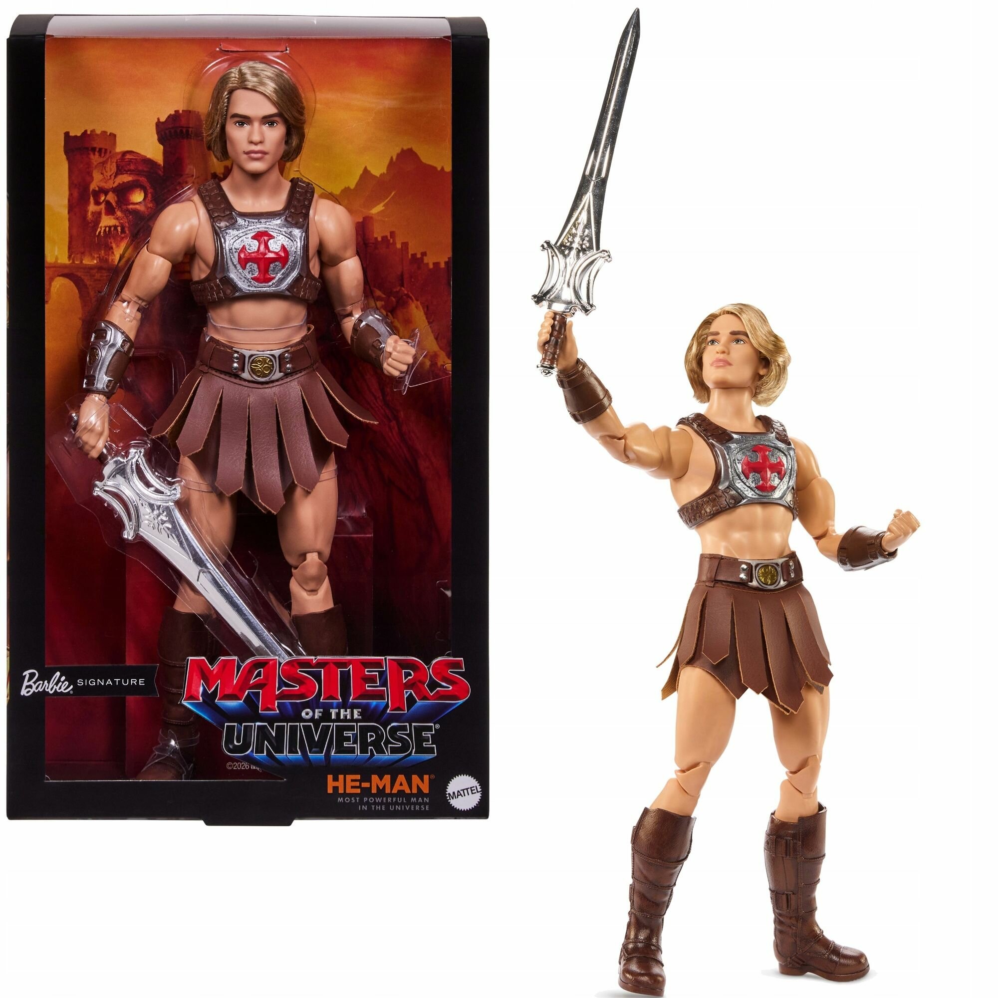 Кукла Mattel Barbie Signature Masters of the Universe - Коллекционная кукла Ken He-Man - Барби Властелины Вселенной JJY03