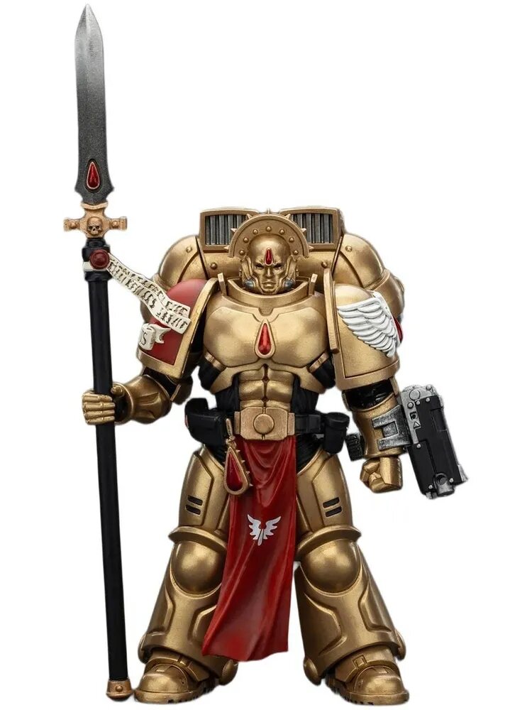 Подвижная фигурка JOYTOY Warhammer 40K Blood Angels Sanguinary Guard 2 with Angelus Boltgun and Encarmine Spear, Игры для персонажей Коллекция подарков на день рождения