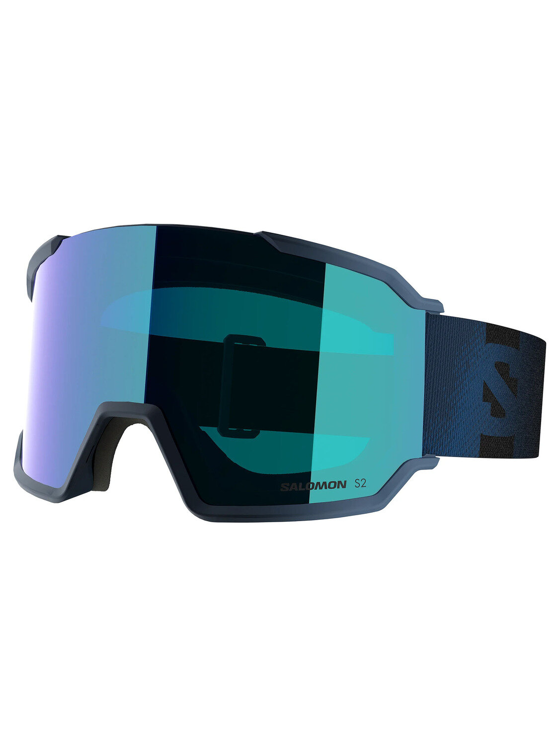 Горнолыжные очки Salomon S/View 3 ML Dress Blue Cat. 2 25/26 синий, для мужчин , Синий