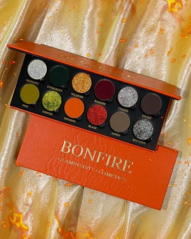Палитра теней для век Glaminatrix Cosmetics - Bonfire