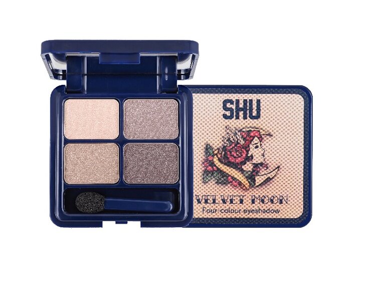 SHU FOUR-COLOUR EYESHADOW VELVET MOON SHU №151 grey beige Тени Испания 4,8 гр