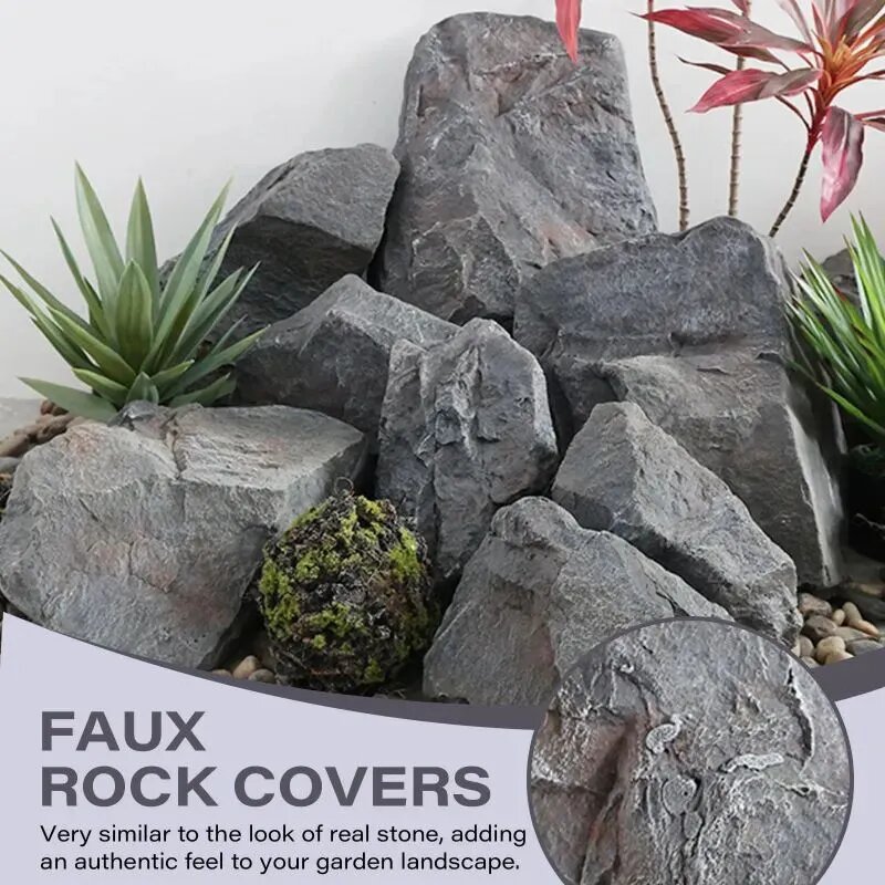 Фигурка садовая декоративный искусственный камень Fake Rock для сада из полиуретана 34x25x16 см — фото 1