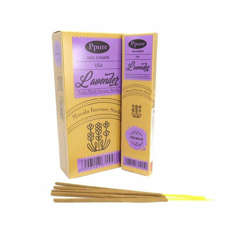 Благовония Ppure Extra Thick Lavender - Лаванда, 5 толстых палочек