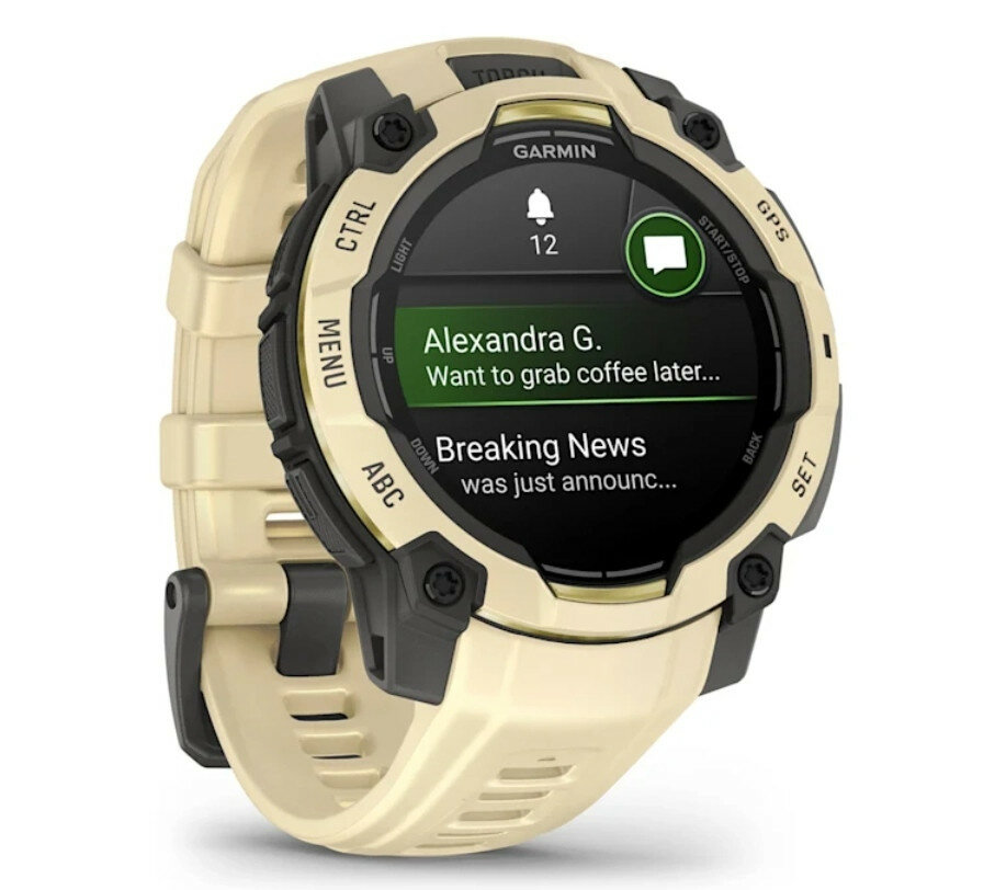 Умные часы Garmin Instinct 3 45mm Amoled Citrine with Citrine Silicone