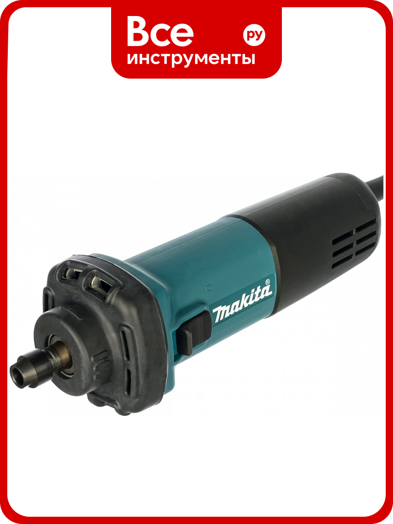 Прямошлифовальная машина Makita GD 0602, щеточный двигатель, сетевое питание, небольшая цанга, высокая частота вращения