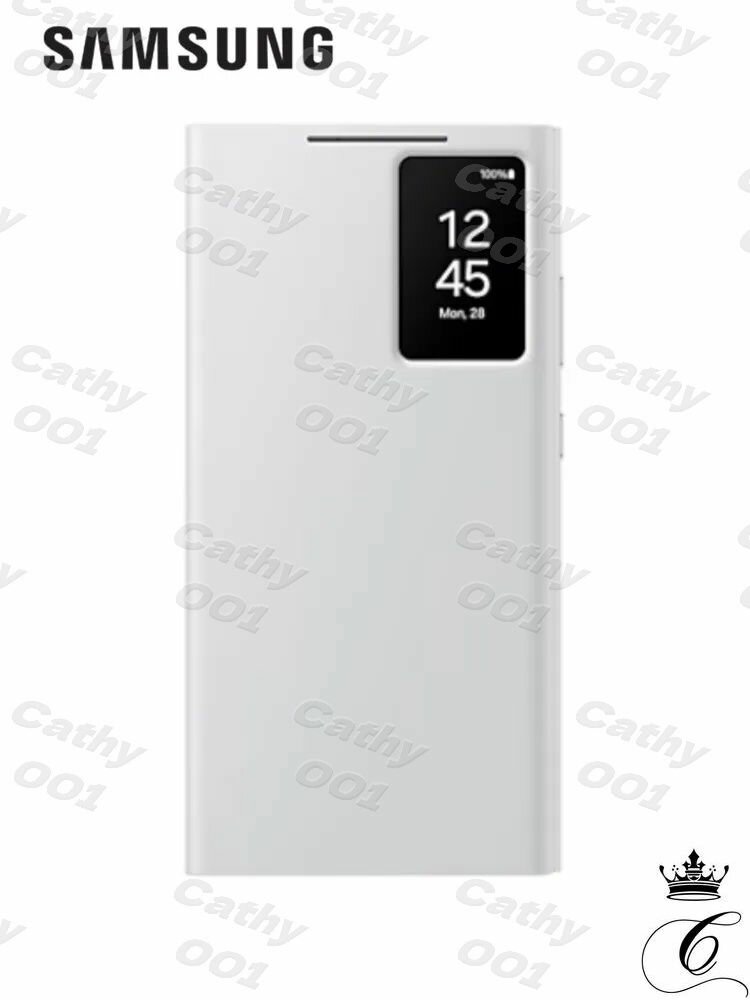 Книжный чехол Smart View Wallet Case для galaxy s24 ultra белый