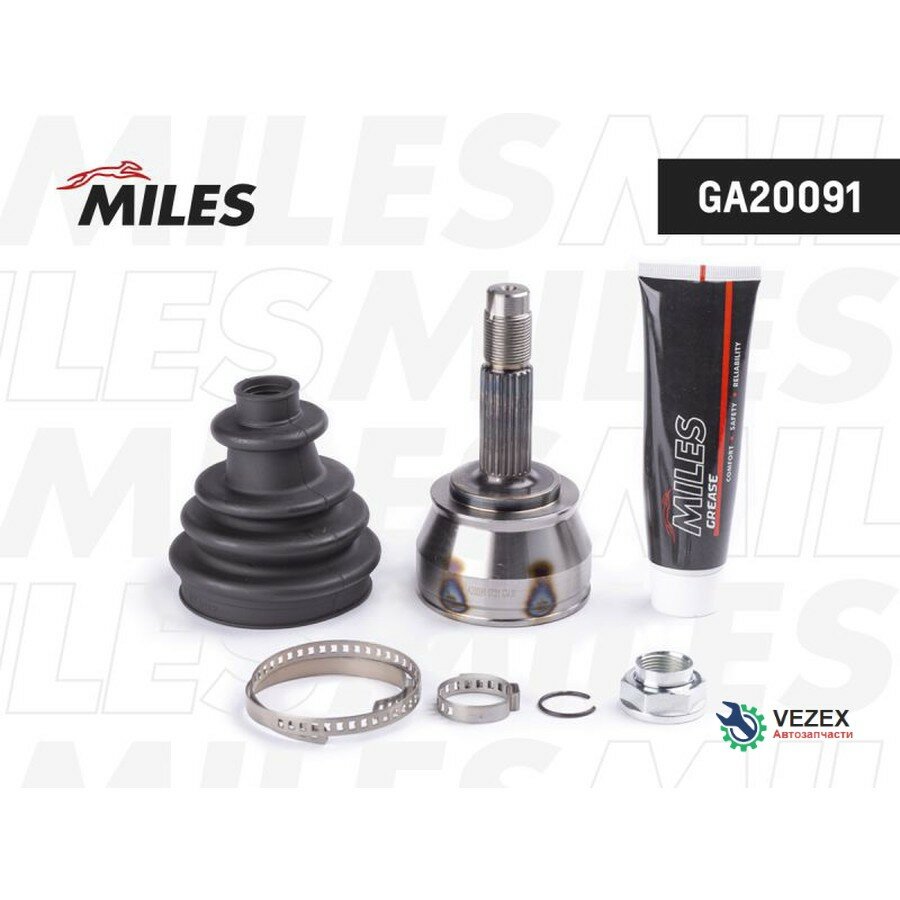 MILES GA20091 ШРУС наружный FIAT DOBLO 1.2-1.9D 01- (GKN 303914) GA20091