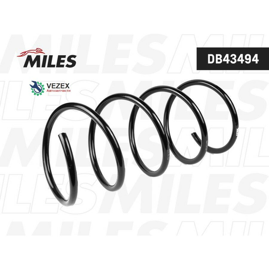 MILES DB43494 Пружина передней подвески MB C(W203) 180K/200K/230K/240/280/200CDI 00-07 (KYB RA3098) DB43494 2шт