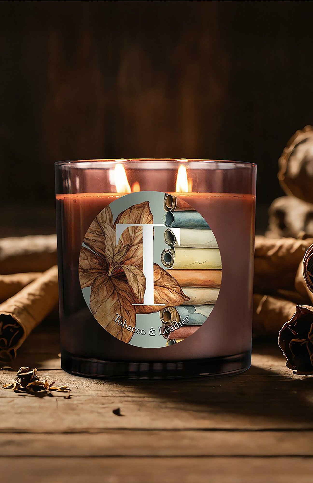 Свеча Tabacco & Leather (350g) Pernici
