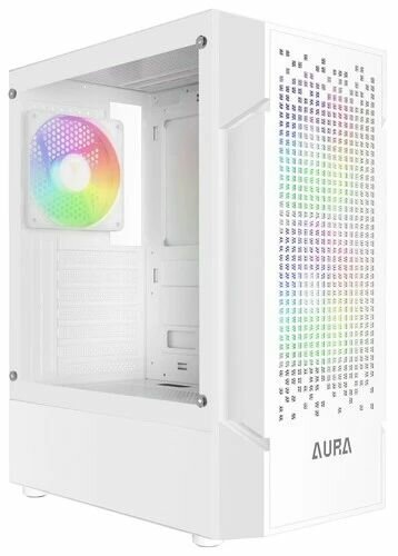 Компьютерный корпус GAMDIAS AURA GC7 ARGB (16333-442F3-30000-G) белый - Midi Tower, ATX, USB 2.0 Type-A, USB 3.2 Gen 1 Type-A