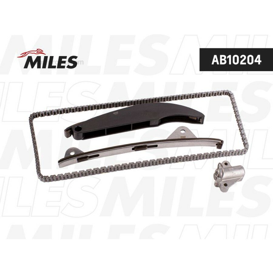 MILES AB10204 Комплект цепи ГРМ HYUNDAI/KIA I30/I40/SONATA/TUCSON G4NB 2010- без звездочек AB10204